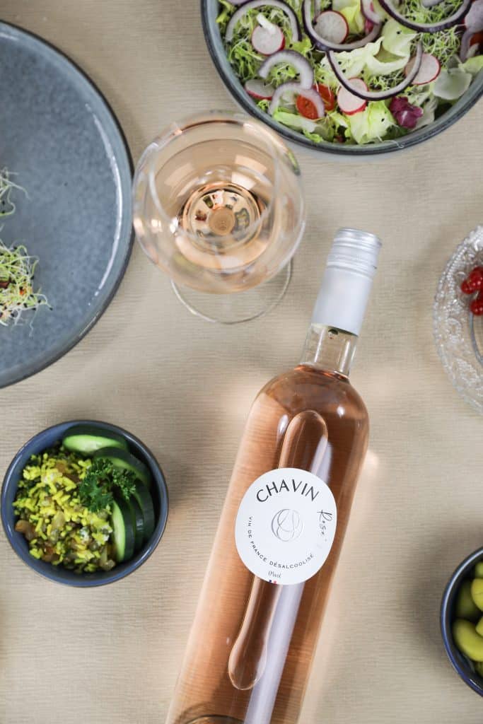 NEW!! CHAVIN ZERO ROSE - Vin De France Non-alcoholic - 750ml - Free Spirit